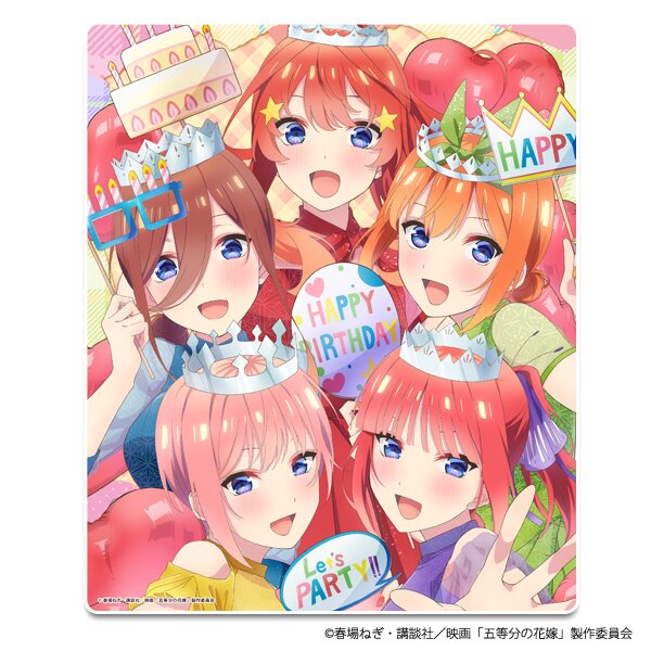 The Quintessential Quintuplets the Movie Mouse Pad Happy Birthday 69% ...