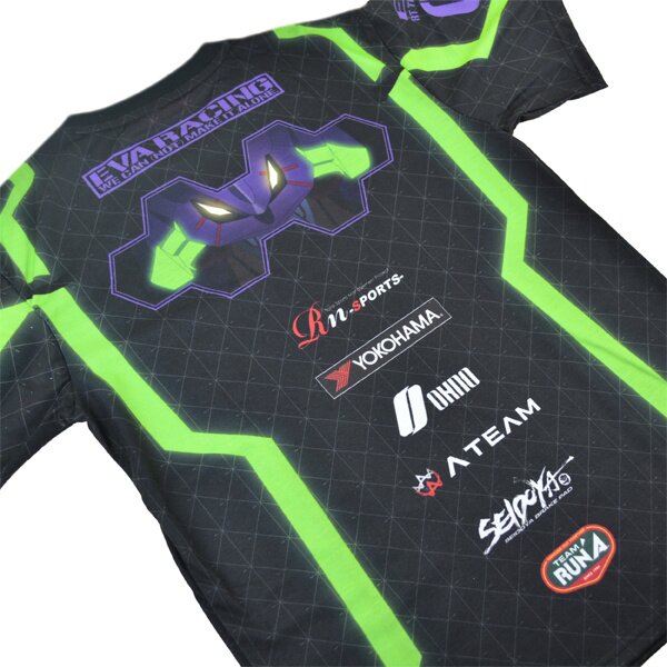 Evangelion Eva Racing 2017 Unit-01 Body Quick Drying Black T-Shirt ...