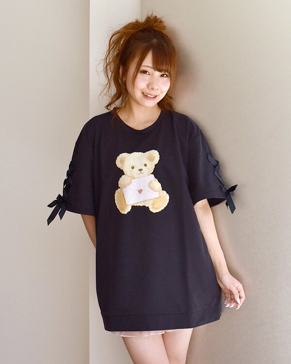 LIZ LISA Bear Print Fleece-Lined Top: LIZ LISA - Tokyo Otaku Mode (TOM)