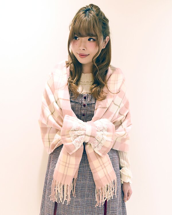 LIZ LISA Ribbon Checkered Stole - Tokyo Otaku Mode (TOM)