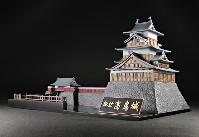 Suwa Takashima Castle 1/200 Scale Plastic Model Kit & Laid-Back Camp ...