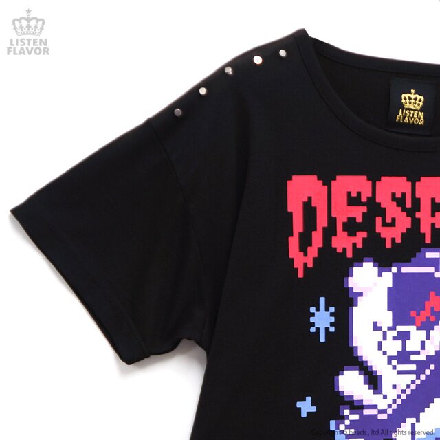 LISTEN FLAVOR Danganronpa 8-Bit Monokuma Cutsew T-Shirt - Tokyo Otaku ...