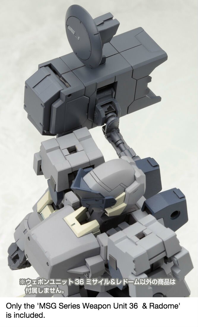 MSG Series Weapon Unit 36: Missiles & Radome - Tokyo Otaku Mode (TOM)