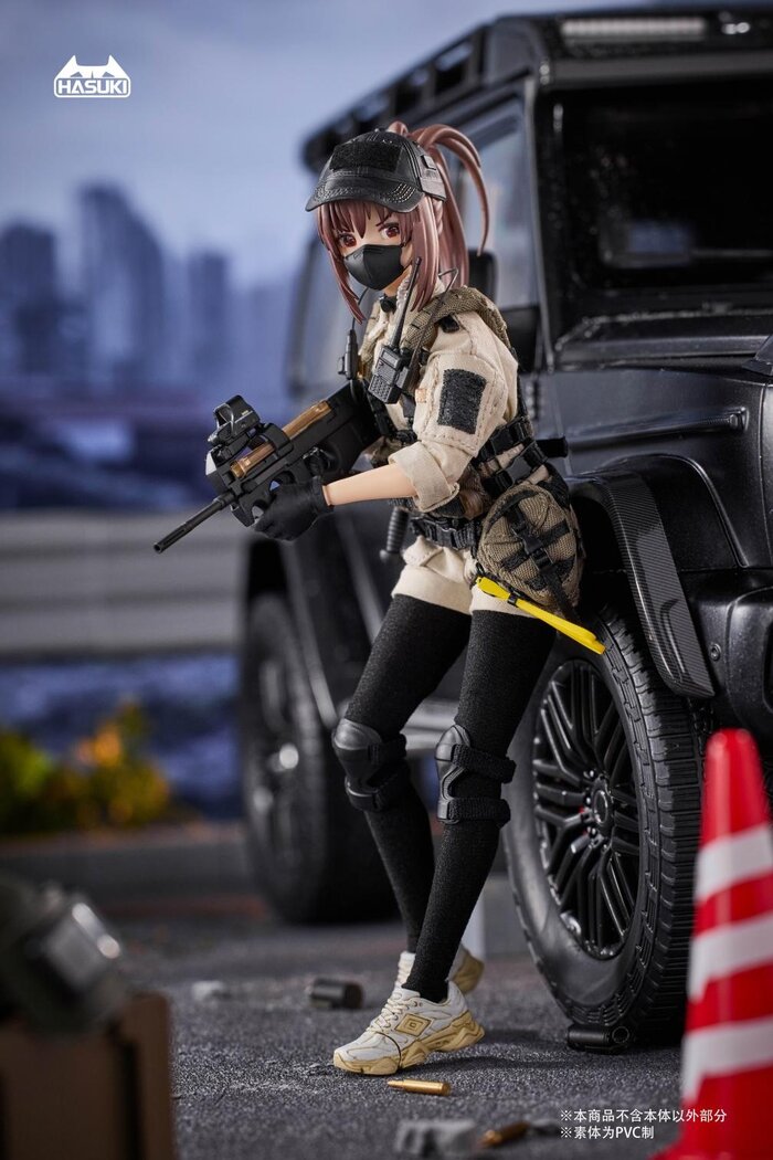 Pocket Art Series PA006 Security Hiyo Reizei 1/12 Scale Action Figure ...