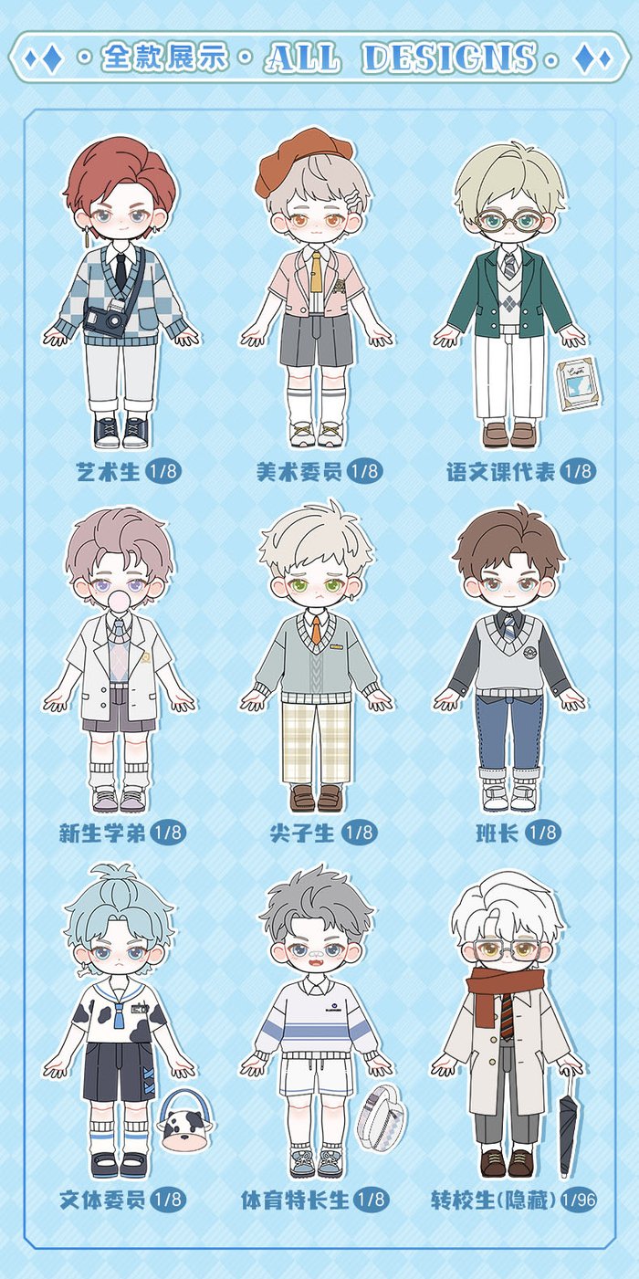 Peetsoon University Series Trading Doll Set of 8: SimonToys - Tokyo ...