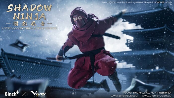 Shadow Ninja (Red) 1/12 Scale Action Figure: Vtoys - Tokyo Otaku Mode (TOM)