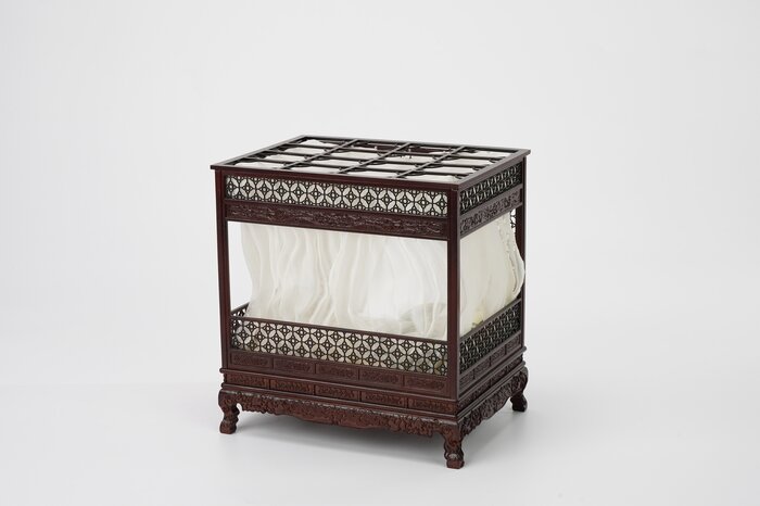 Yue Dong Chuang 1/12 Scale Wood Frame Bed Chinese Ancient Style ...