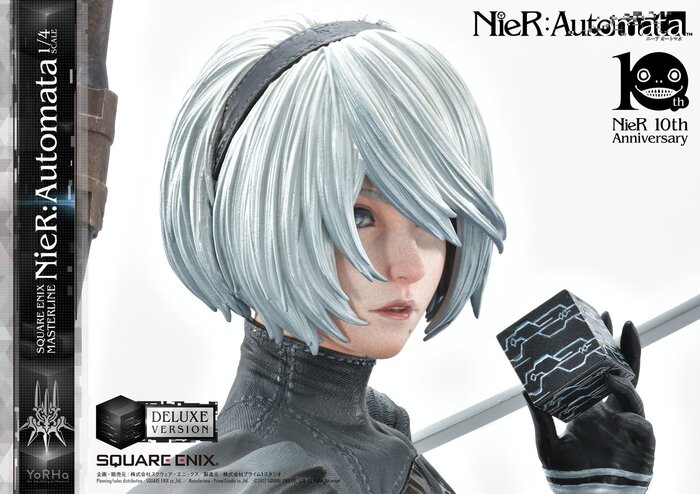 Square Enix Masterline NieR: Automata Deluxe Ver. 1/4 Scale Statue ...