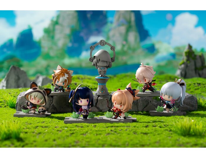 Genshin Impact Battle Scene Series Lightning Edition Trading Figure Set ...