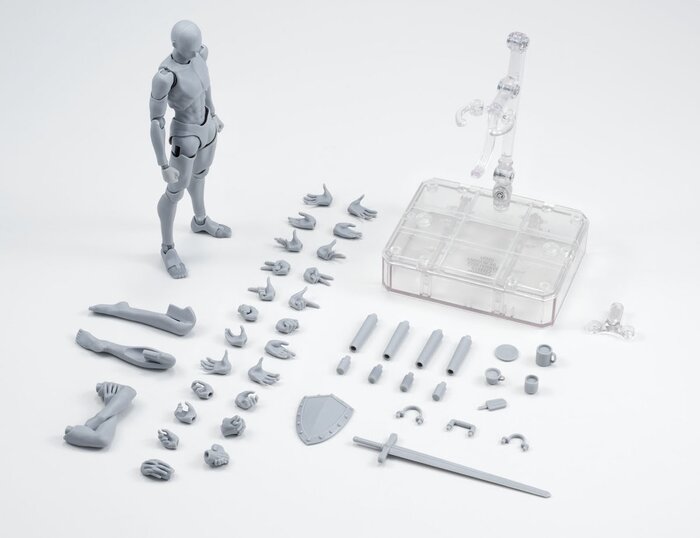 S.H.Figuarts Body-kun Rihito Takarai Edition DX Set: Gray Color Ver ...