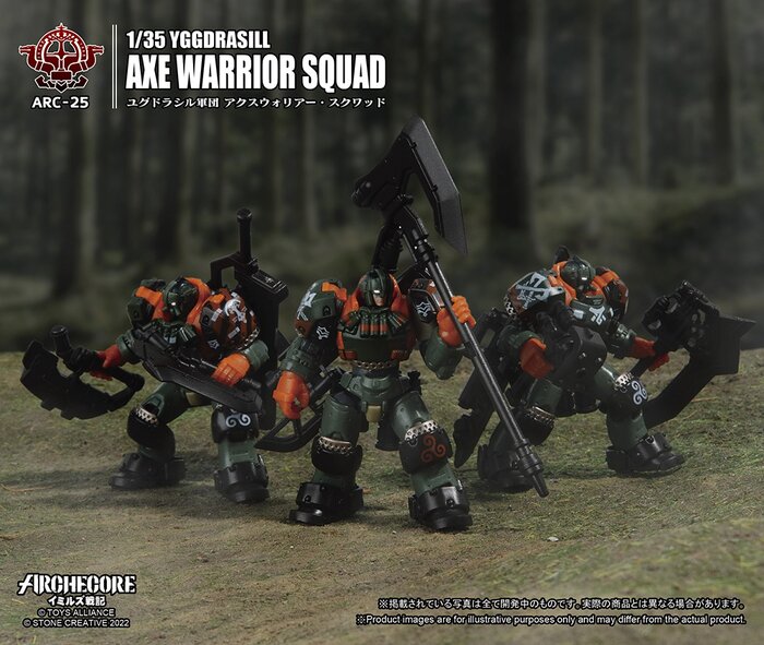 ARC-25 Archecore Ymirus 1/35 Scale Yggdrasill Axe Warriror Squad: Toys ...