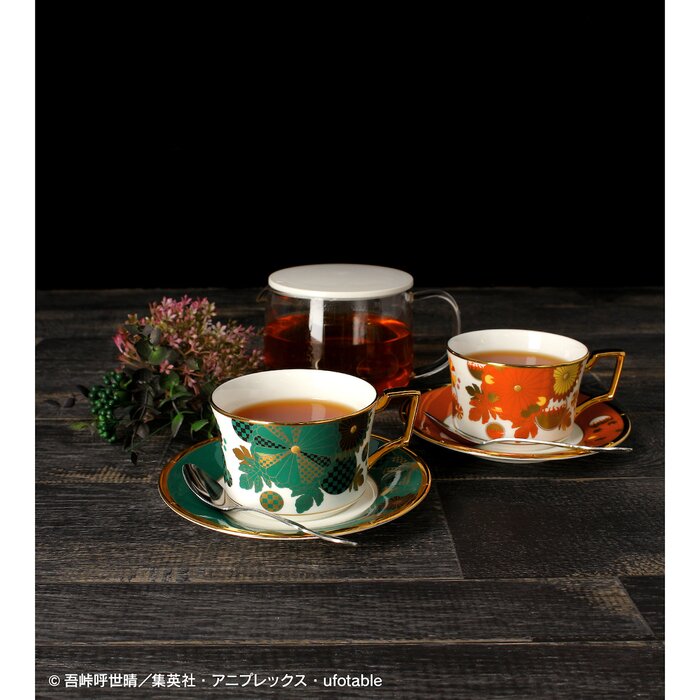 Noritake × Demon Slayer: Kimetsu no Yaiba Tanjiro Kamado & Kyojuro Rengoku Cup & Saucer Set ...