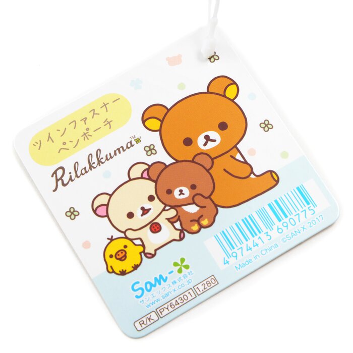 Rilakkuma Happy Life with Rilakkuma Double Zipper Pen Pouch: San-X ...