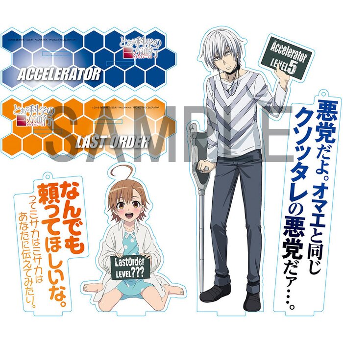 A Certain Scientific Accelerator Accelerator & Last Order Big Acrylic ...