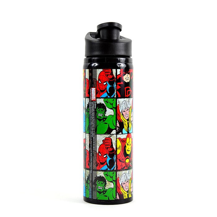 Marvel Heroes Grid Stainless Steel Water Bottle: Marvel - Tokyo Otaku ...