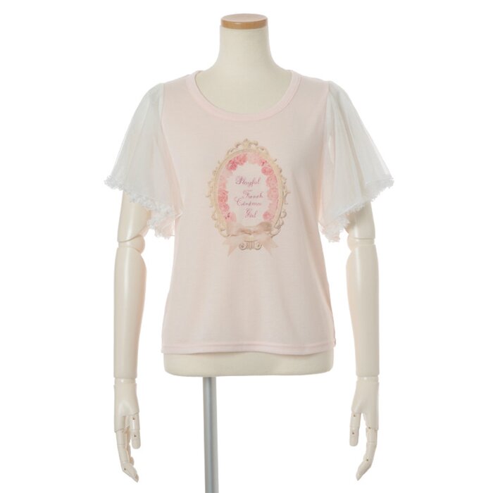 LIZ LISA Label Print T-Shirt - Tokyo Otaku Mode (TOM)