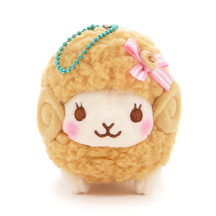 Fuwa-moko Natural Wooly Sheep Ball Chain Plush Collection - Tokyo Otaku ...