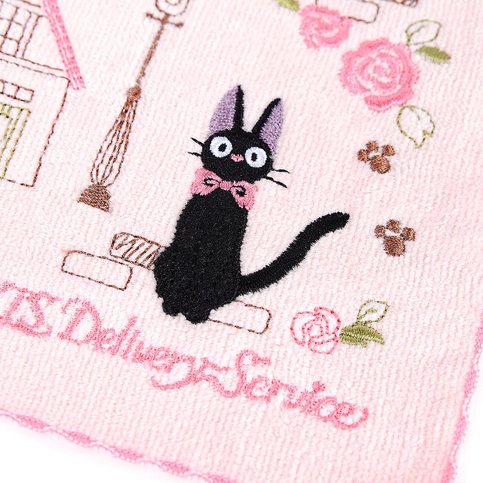 Kiki's Delivery Service Jiji Pink Avenue Mini Towel - Tokyo Otaku Mode ...