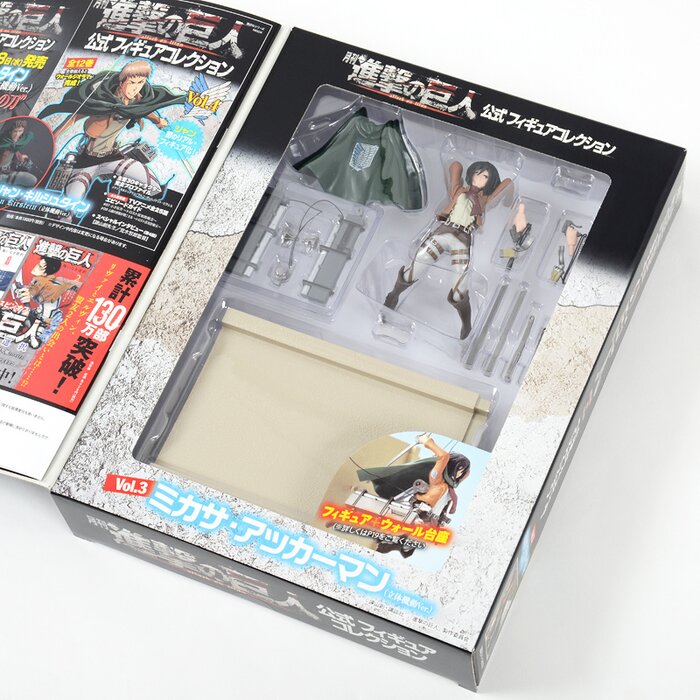 Monthly Attack on Titan Official Figure Collection Magazine Vol. 3 ...