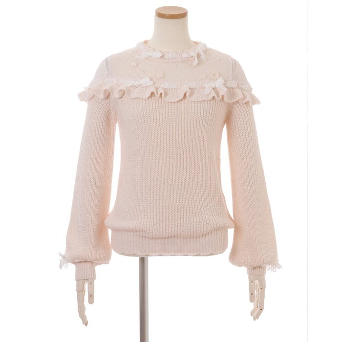 LIZ LISA Ribbon Floral Knit Top - Tokyo Otaku Mode (TOM)