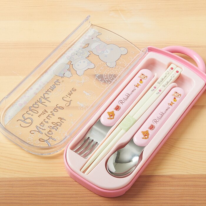Rilakkuma Trio Utensil Set (Happy Natural Time): San-X - Tokyo Otaku ...