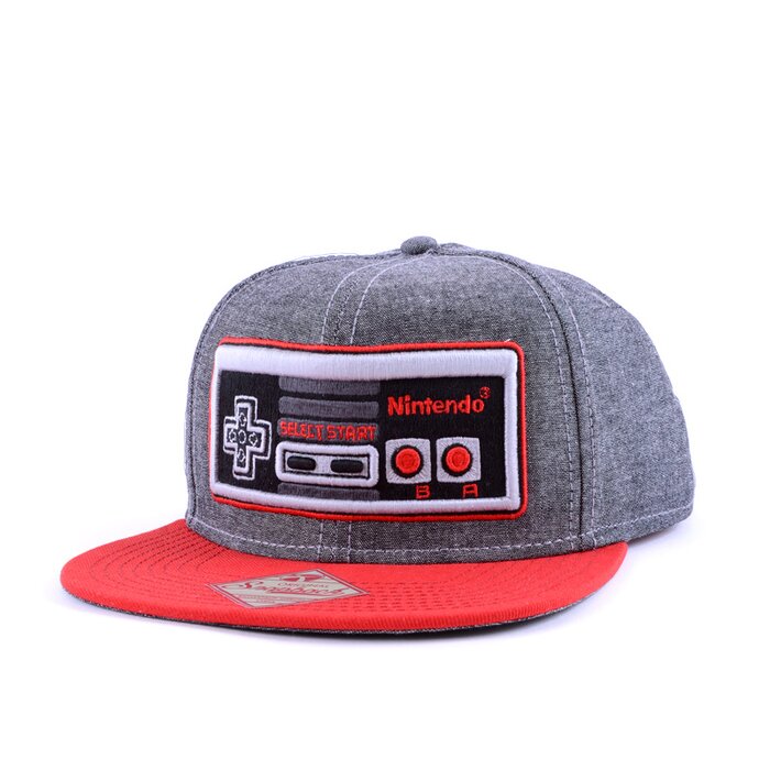 Nintendo Controller Heather Gray Snapback Cap: Nintendo - Tokyo Otaku ...