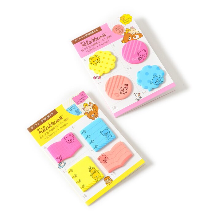 Rilakkuma Die-Cut Neon Sticky Notes: San-X - Tokyo Otaku Mode (TOM)