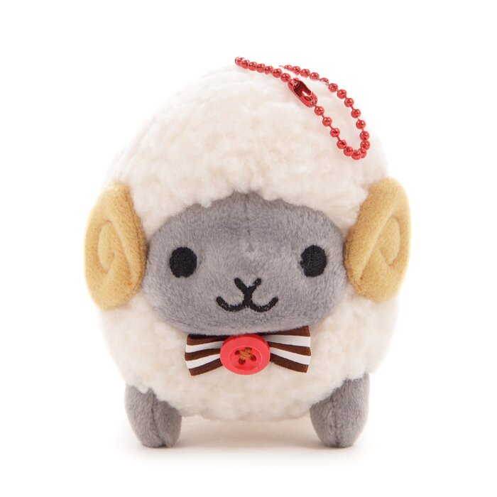Fuwa-moko Natural Wooly Sheep Ball Chain Plush Collection - Tokyo Otaku ...