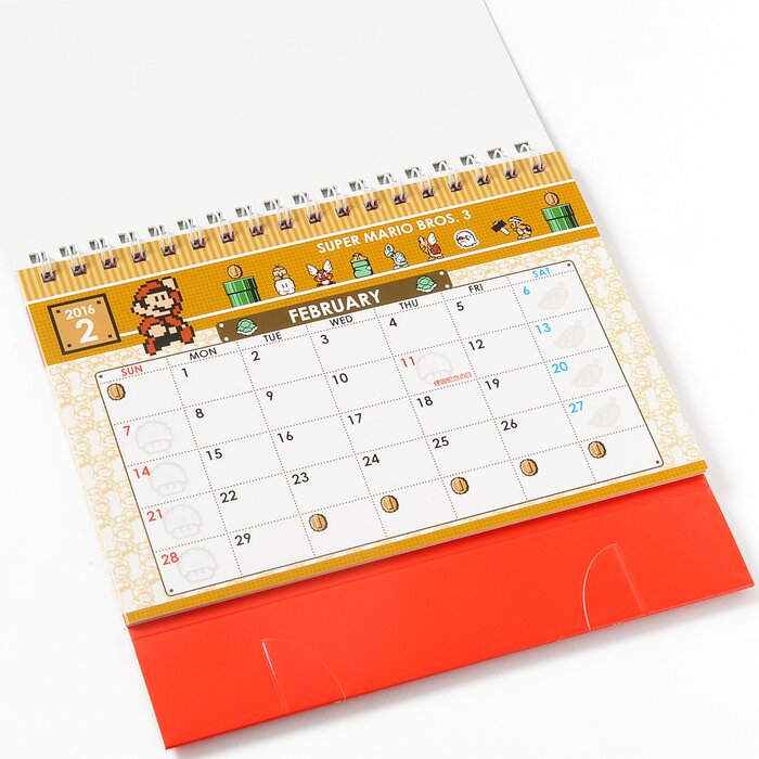 Super Mario 2016 Desktop Calendar - Tokyo Otaku Mode (TOM)