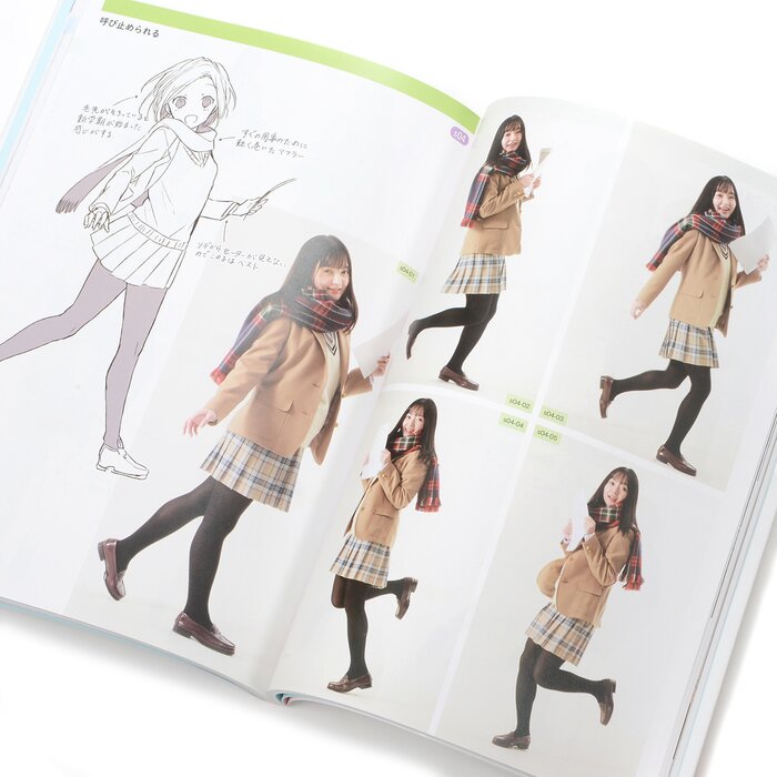 Collection of High School Girl Poses Thought About by Illustrators ...