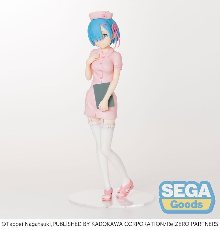 [Re:Zero] Rem: Pink Nurse Premium Figure: Sega Interactive - Tokyo ...
