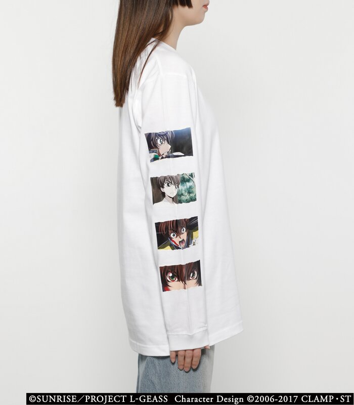 Code Geass Lelouch to Suzaku no Ayumi White Long Sleeve T-Shirt - Tokyo ...
