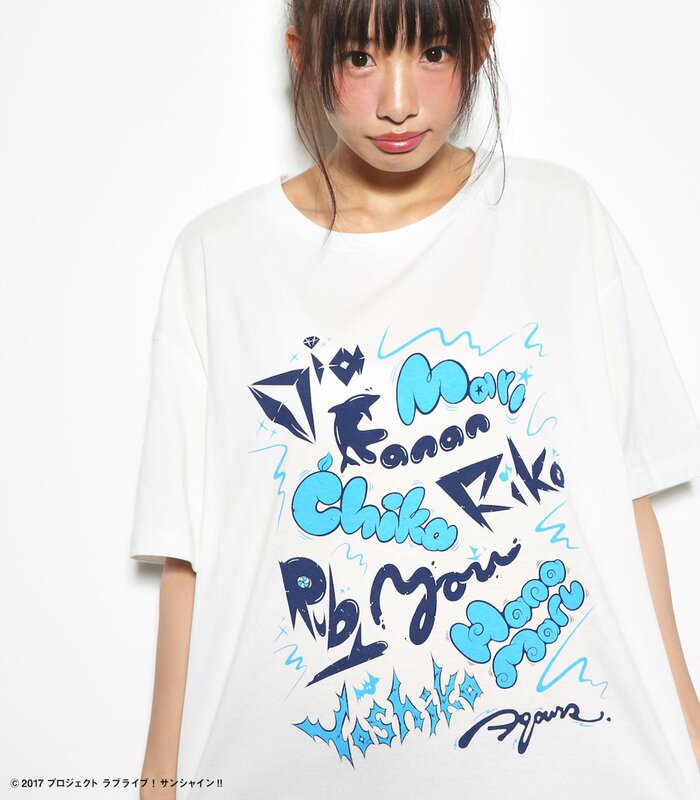 Love Live! Aqours Members White T-Shirt Dress: Baroque Japan - Tokyo ...