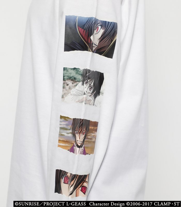 Code Geass Lelouch to Suzaku no Ayumi White Long Sleeve T-Shirt - Tokyo ...