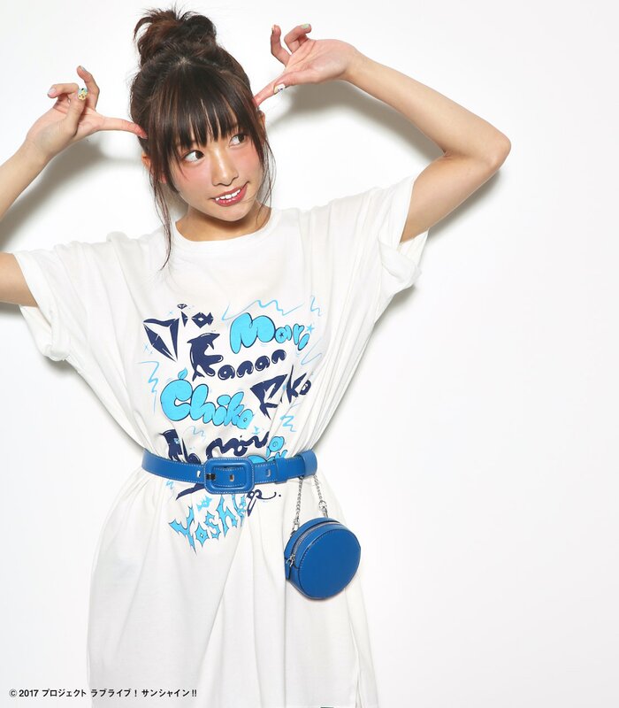 Love Live! Aqours Members White T-Shirt Dress: Baroque Japan - Tokyo ...