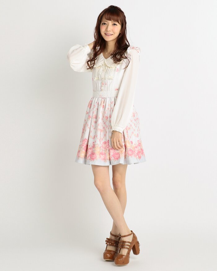 LIZ LISA Floral Cross Pattern Pinafore Dress: LIZ LISA - Tokyo Otaku ...