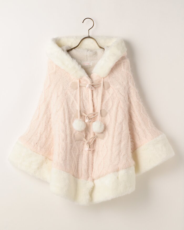 LIZ LISA Inner Plush Bustier Knit Poncho - Tokyo Otaku Mode (TOM)