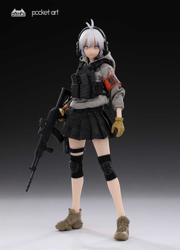 Hasuki Pocket Art Series PA003 Sasha Habe 1/12 Scale Action Figure ...