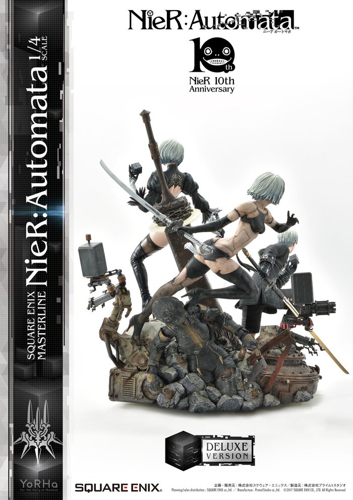 Square Enix Masterline NieR: Automata Deluxe Ver. 1/4 Scale Statue ...