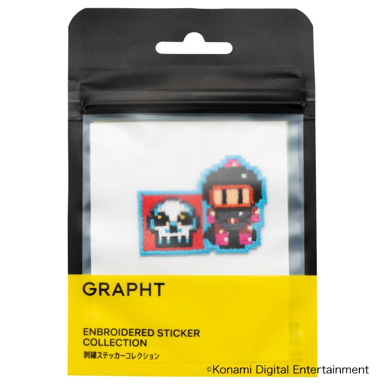Bomberman Embroidered Sticker Super Bomberman Black Bomber - Tokyo ...