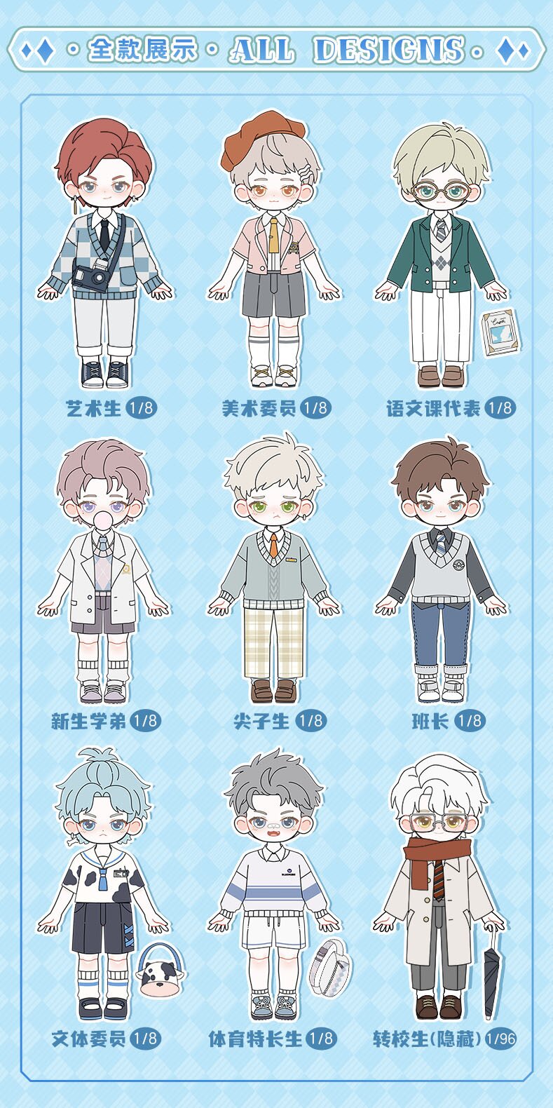 Peetsoon University Series Trading Doll Set of 8: SimonToys - Tokyo ...