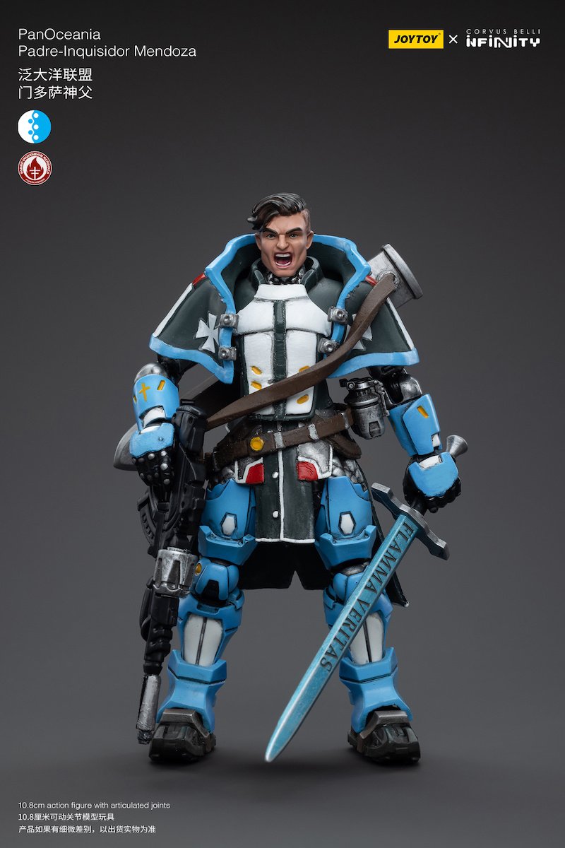 Infinity the Game PanOceania Padre-Inquisidor Mendoza 1/18 Scale Figure ...