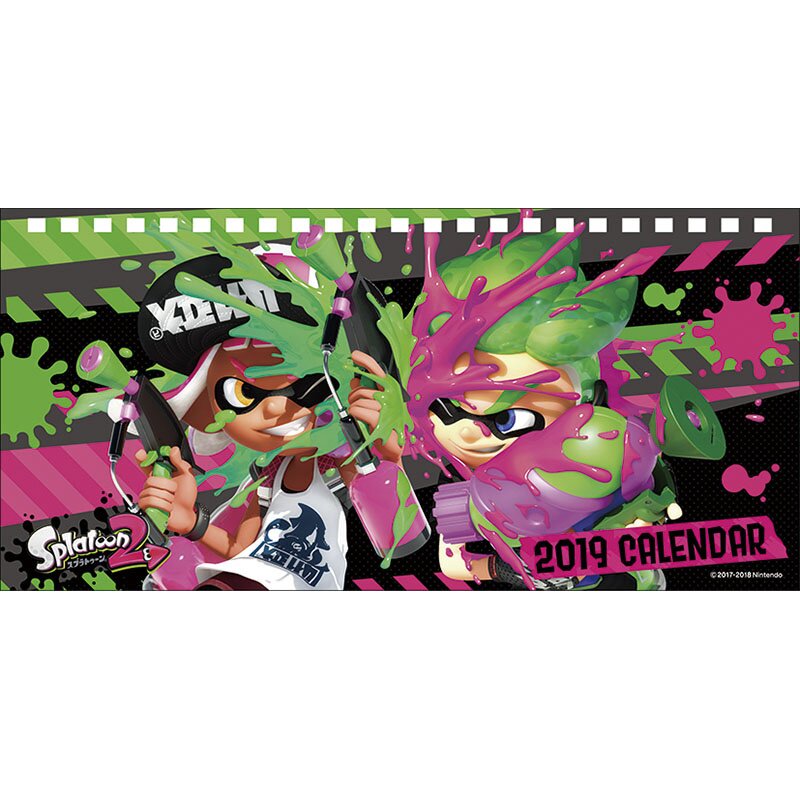 Splatoon 2 2019 Desktop Calendar - Tokyo Otaku Mode (TOM)
