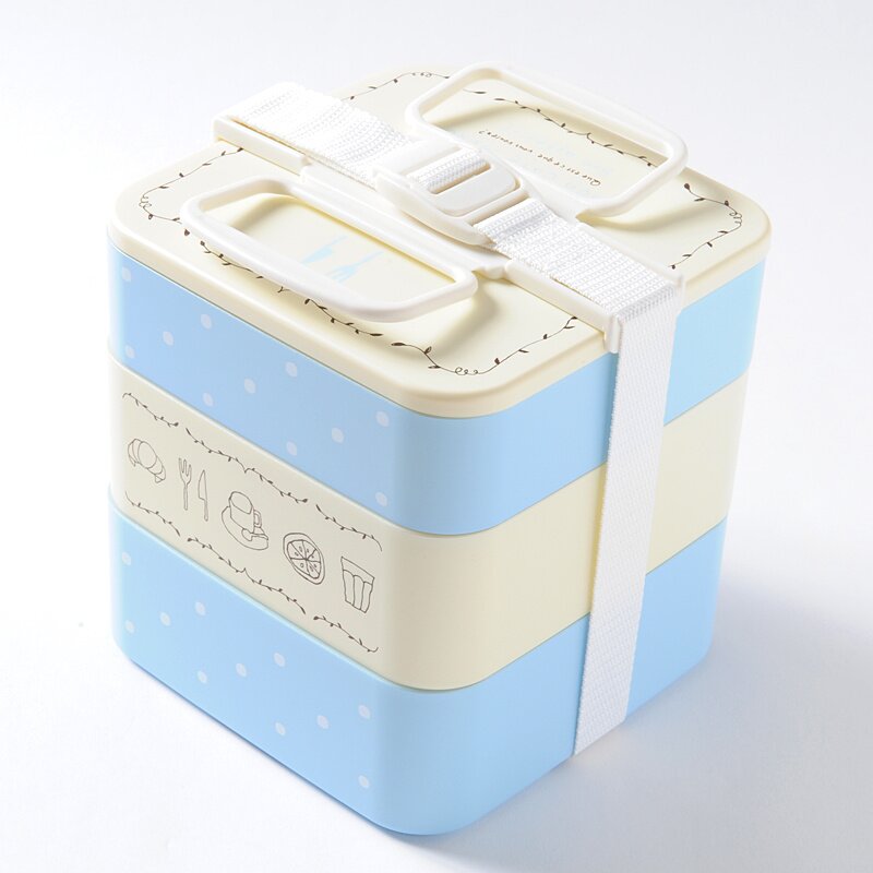Mon Cafe Hiking 3-Tier Stackable Bento Box - Tokyo Otaku Mode (TOM)
