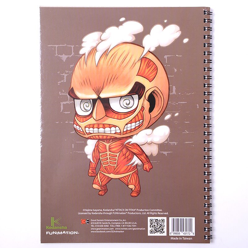 Attack on Titan Main Three + Titan Spiral Notebook - Tokyo Otaku Mode (TOM)