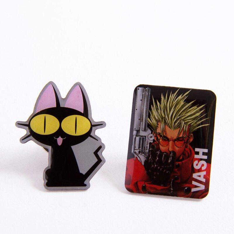 Trigun Vash the Stampede & Neko Pin Set - Tokyo Otaku Mode (TOM)