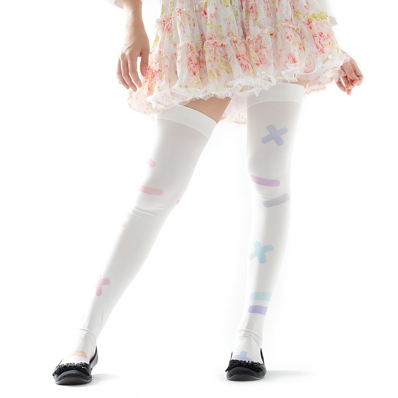 Zettairyoiki Colorful Band-Aid Thigh-High Tights: Zettai Ryoiki - Tokyo ...