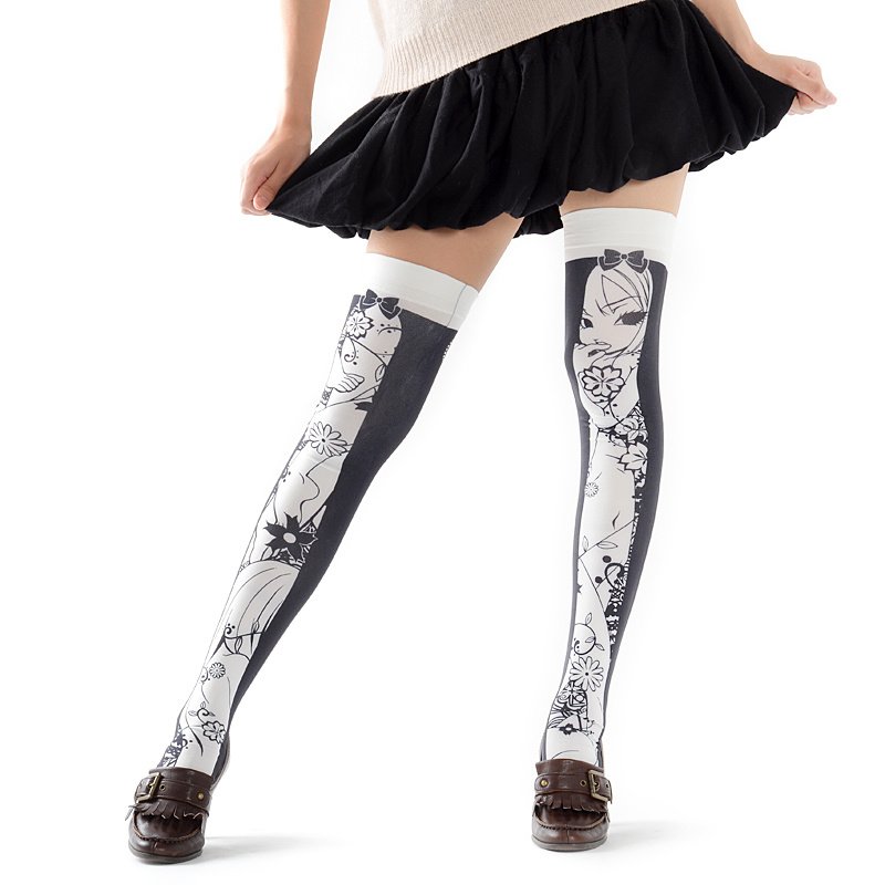 Zettairyoiki Flora Thigh-High Tights - Tokyo Otaku Mode (TOM)