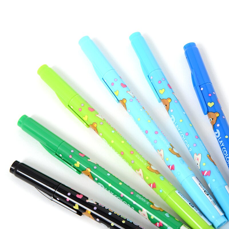 Rilakkuma Play Color 2 Double-Ended Color Pen Set (12 Colors) - Tokyo ...