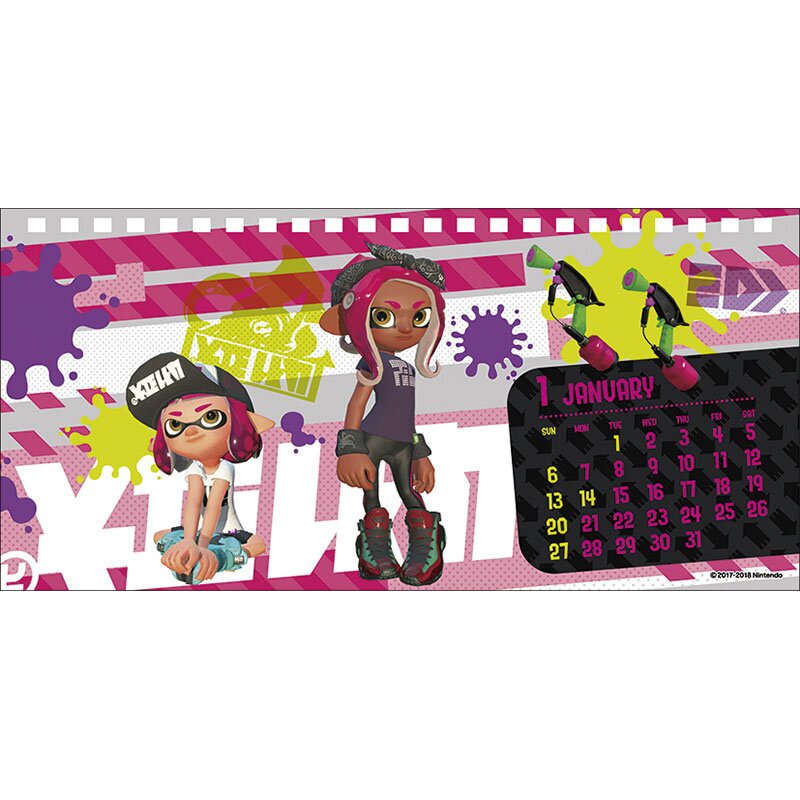 Splatoon 2 2019 Desktop Calendar - Tokyo Otaku Mode (TOM)